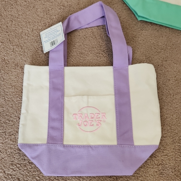 Trader Joe'S | Bags | Lavender Trader Joes Mini Tote Bag | Poshmark